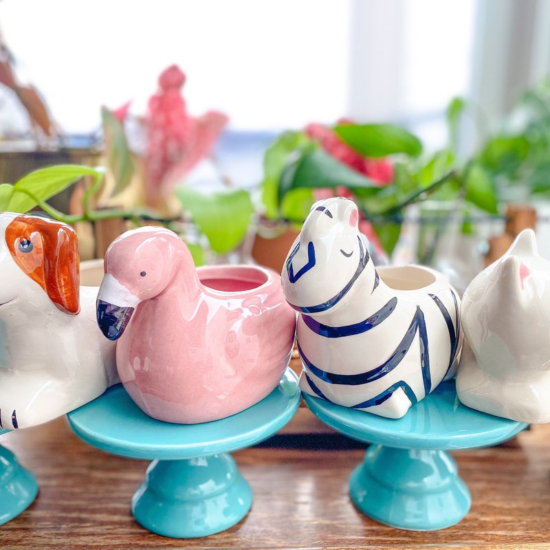Animal Planters - Etsy