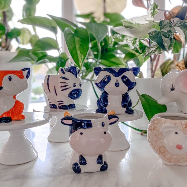 Animal Planters - Etsy