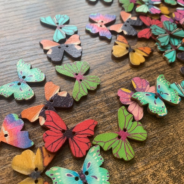 Butterfly Buttons - Etsy