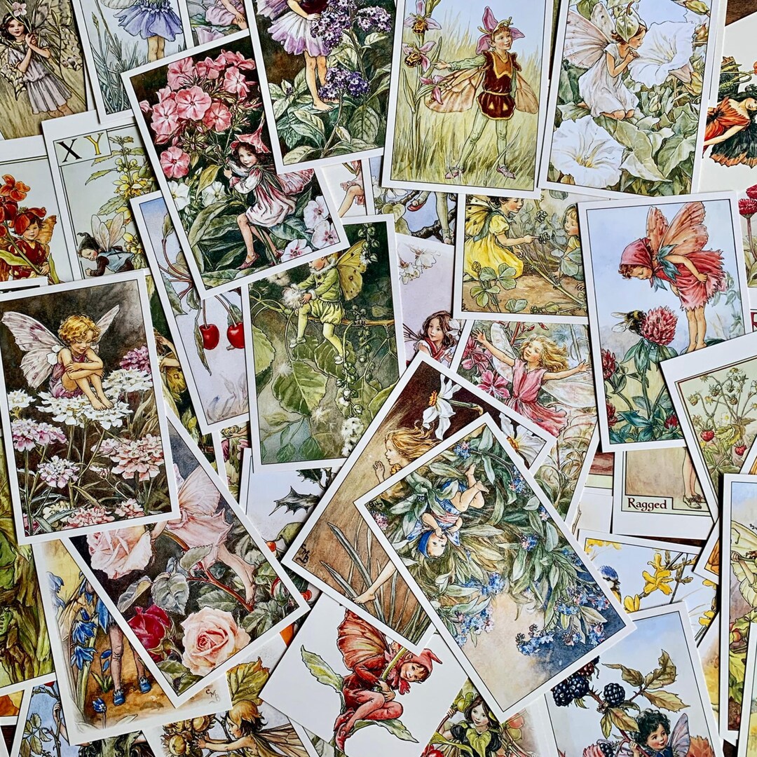 Flower Fairies Vintage Style Postcard Lucky Dip Sets 5,10,20, 30, 50 ...