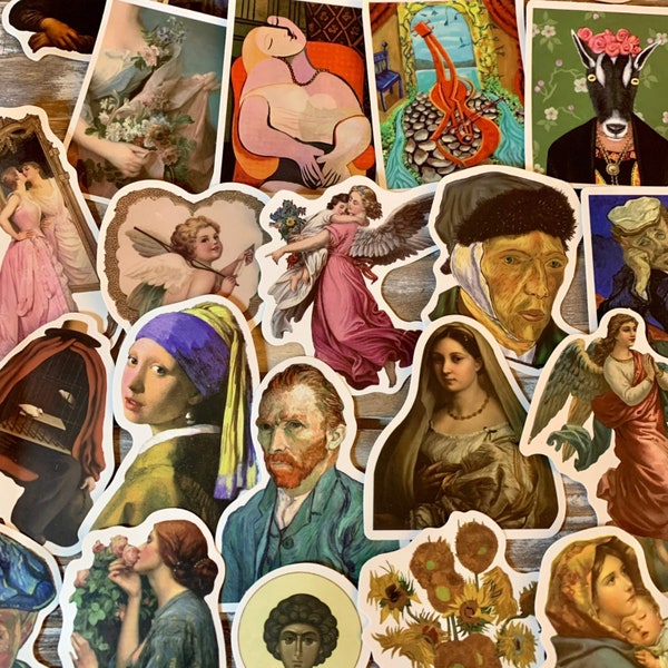Famous Art Stickers - Etsy