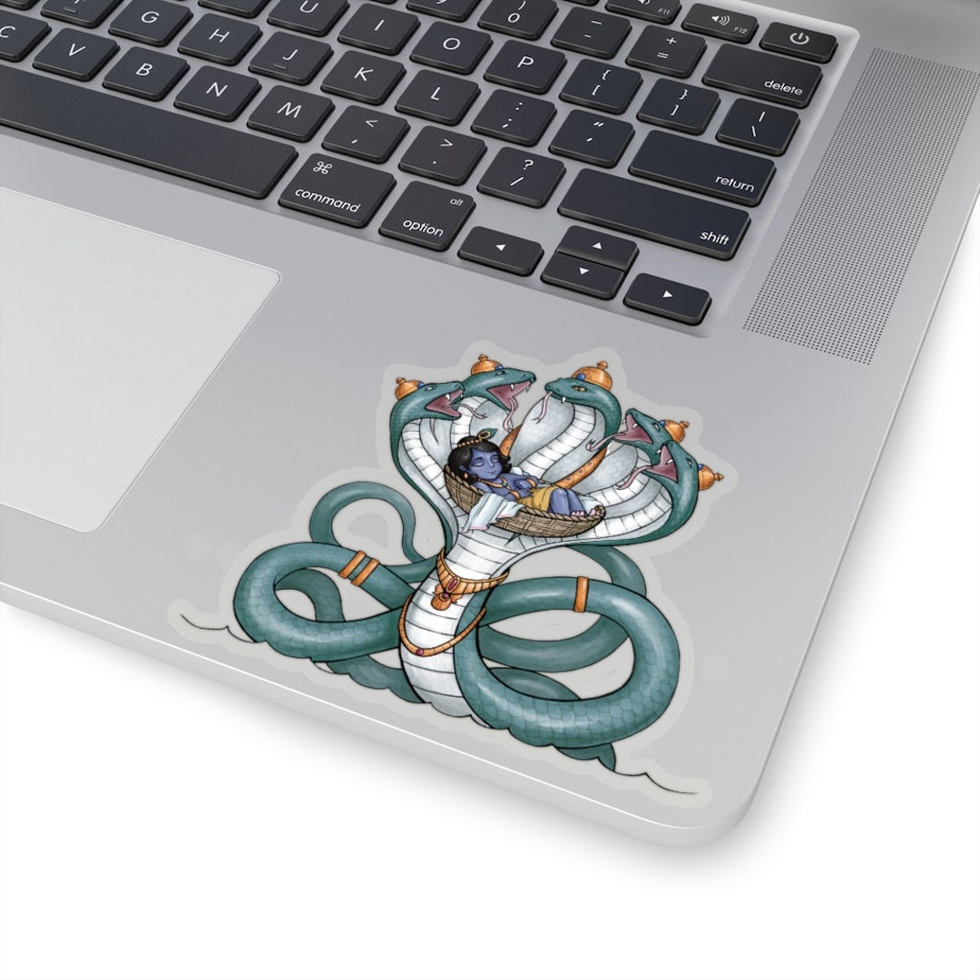 Baby Krishna on Ananta Shesha Stickers // Hare Krishna Spiritual India ...
