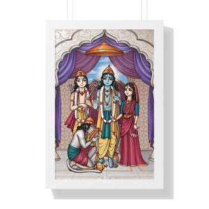 Ramayana Framed Poster Lord Rama Wall Art Spiritual Home Decor - Etsy ...