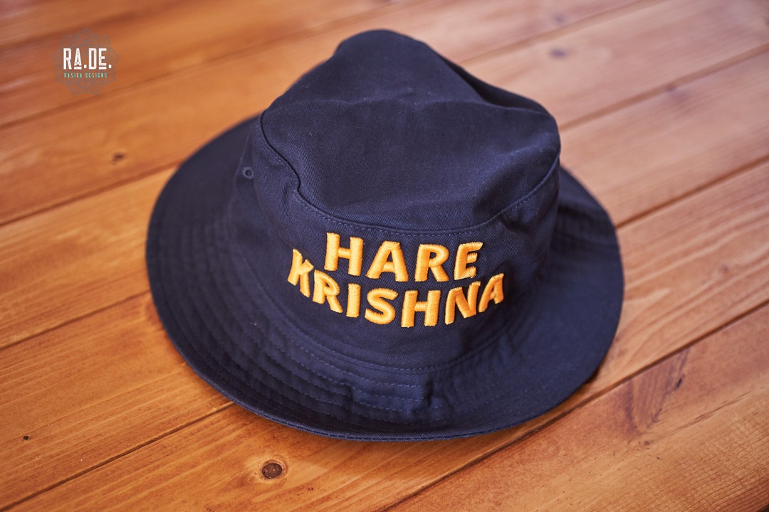 Hare Krishna 3d Embroidery Bucket Hat // Maha Mantra Spiritual Hats ...