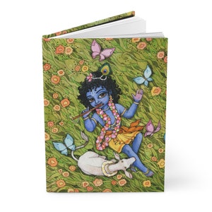 Krishna in the Grass Hardcover Journal Matte - Etsy