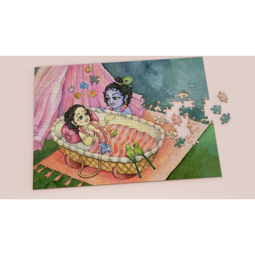 Radha Krishna Babies Spiritual Puzzle / Gaudiya Vaishnava Hare Krishna ...