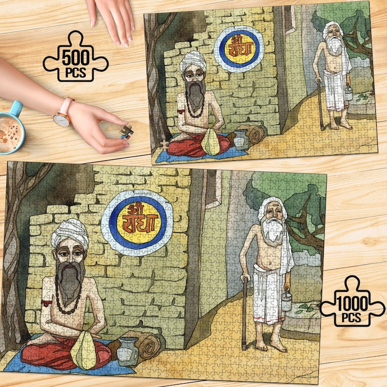 Vrindavan Dham Spiritual Puzzle // Gaudiya Vaishnava Hare - Etsy