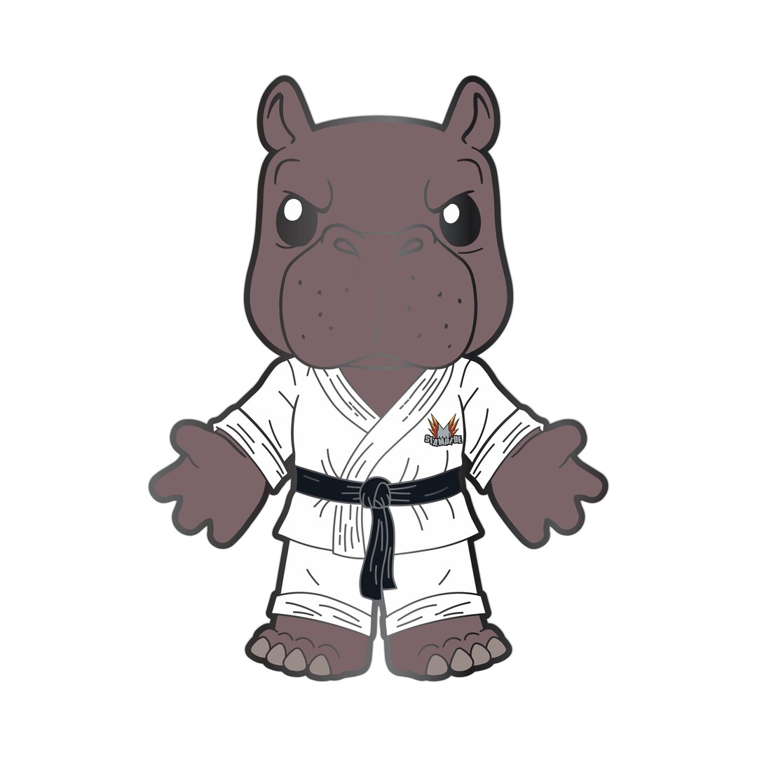 Jiu Jitsu Combat Creatures Humphrey the Hippo Collectible Pin by Lord ...