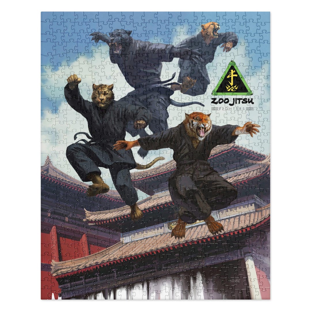 Zoo Jitsu Fighters CLAWS Characters Jigsaw Puzzle - Etsy