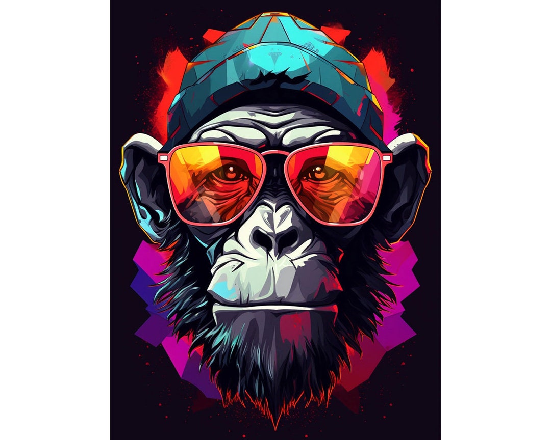 Monkey Diamond Painting Kit, Full Drill DIY Embroidery Art - Etsy