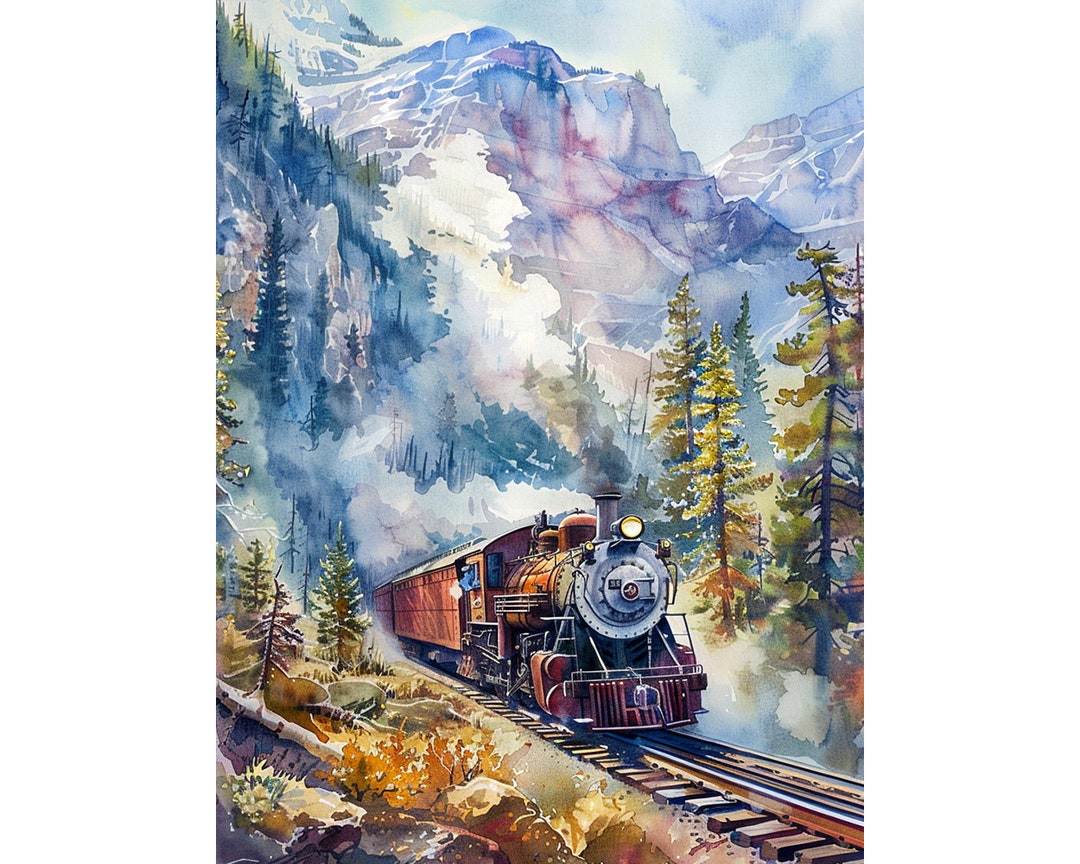 5D DIY Full Drill Square Round Diamond Painting Kit Fantasy,train ...