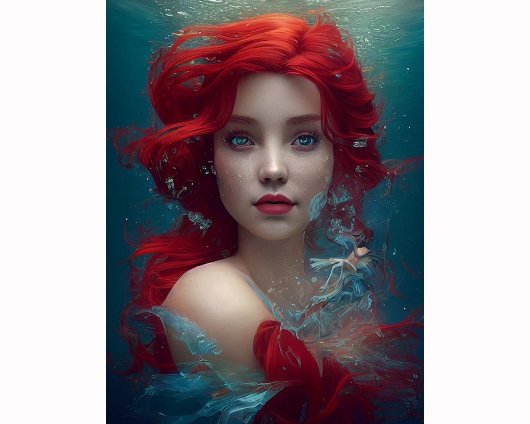 Fantasy Mermaid 5D Diamond Painting Kit: Beauty DIY Home Decor - Etsy