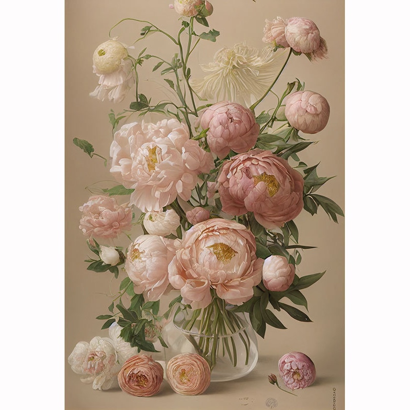 Peony Diamond Art Kit - Etsy