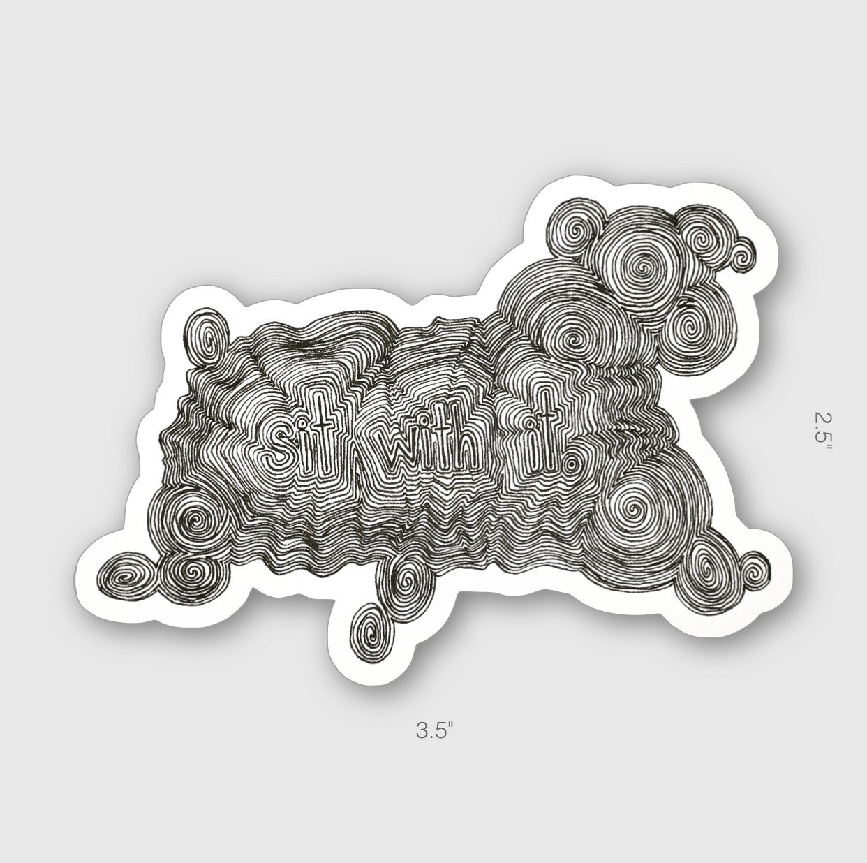 Sit With It Laptop Sticker DBT Skills Sticker Psychology - Etsy