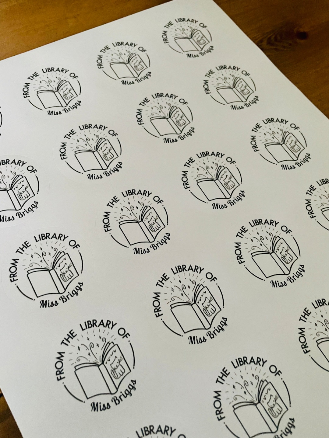 Book Stickers Teacher Stickers Personalised Stickers This Book Belongs ...