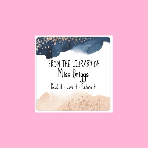 Book Stickers From the Library of Labels Personalized | Etsy