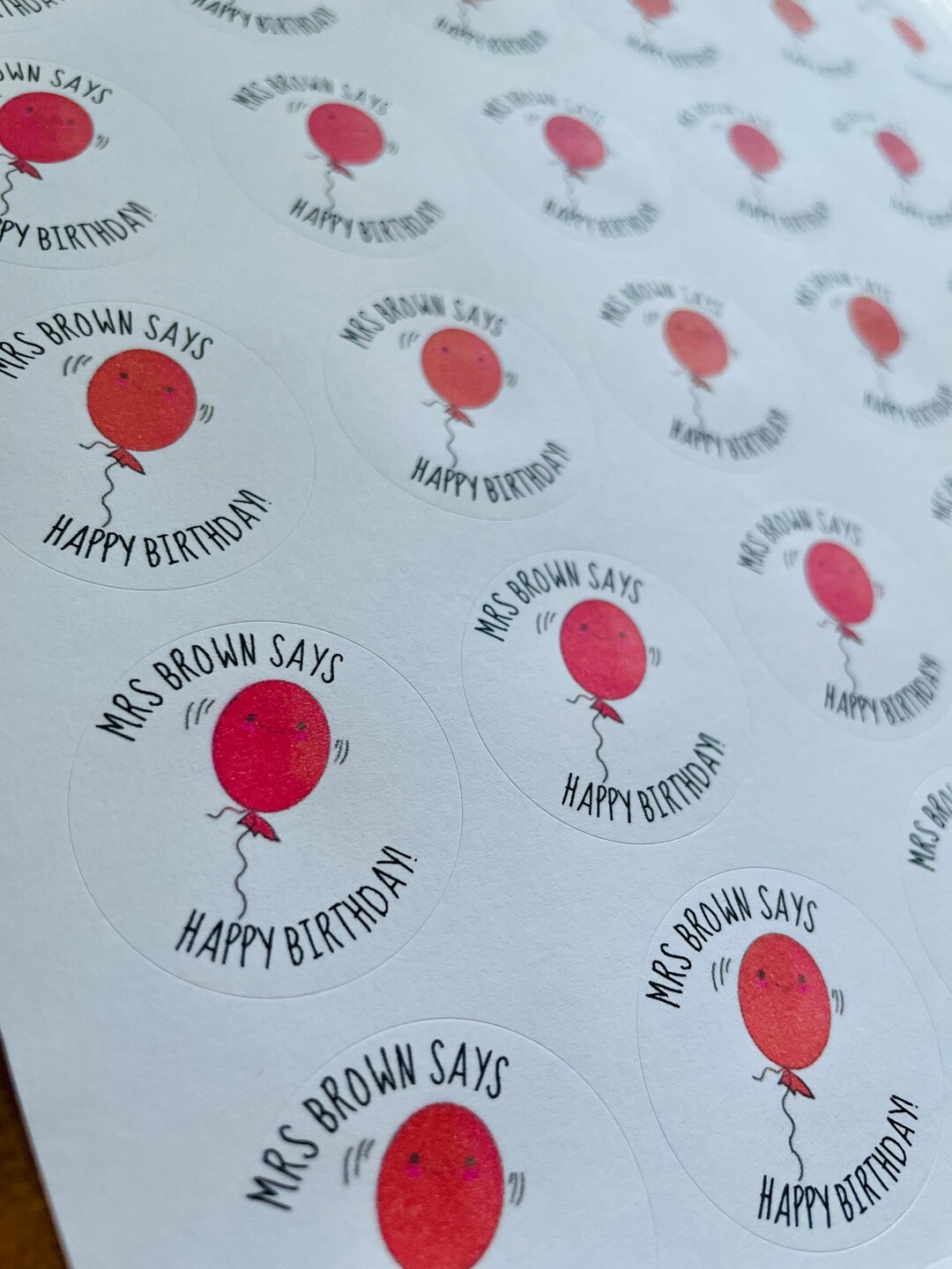 Birthday Stickers Teacher Stickers Reward Stickers Personalised ...