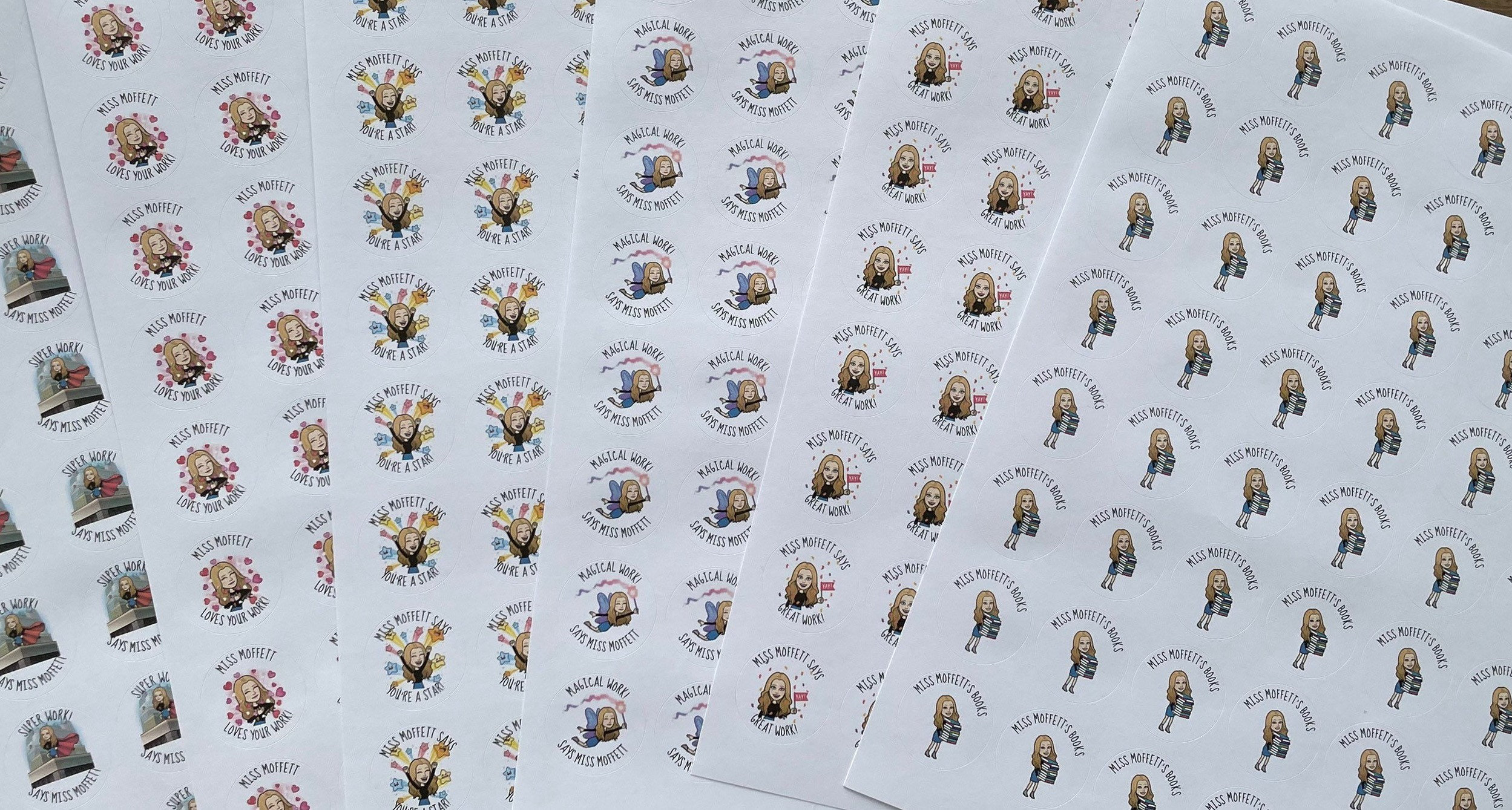 Bitmoji Stickers Teacher Stickers Reward Stickers - Etsy