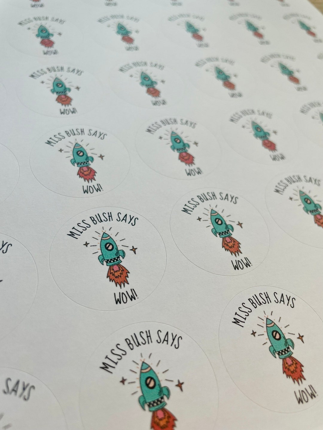 Rocket Stickers Teacher Stickers Reward Stickers Personalised Stickers ...