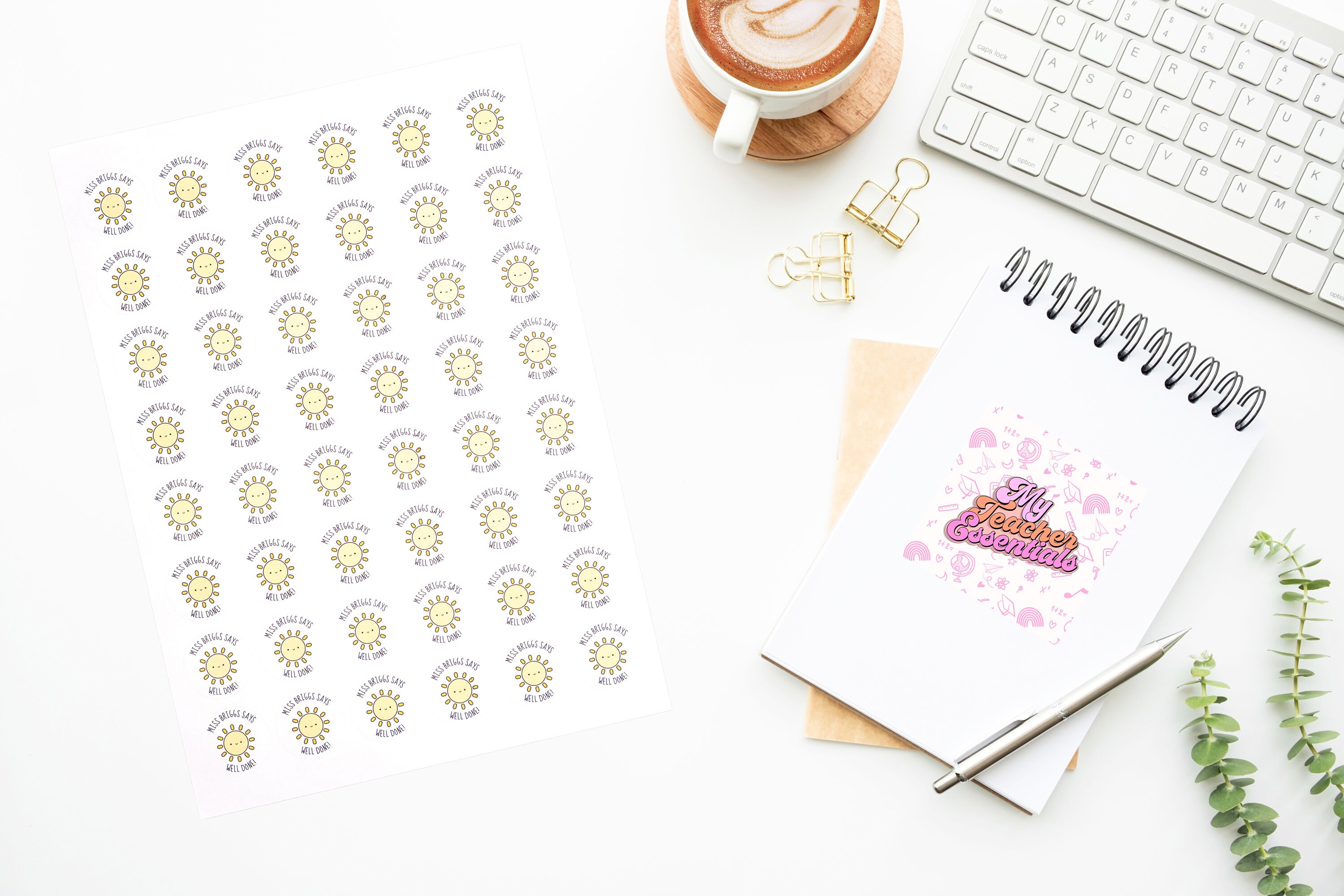 Craft Supplies & Tools Beautiful work sticker School Stickers TA ...