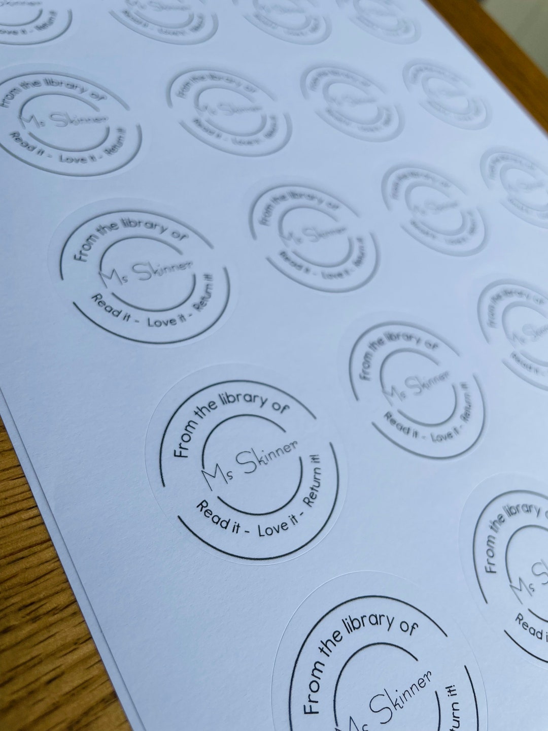 Book Stickers Teacher Stickers Personalised Stickers This Book Belongs ...