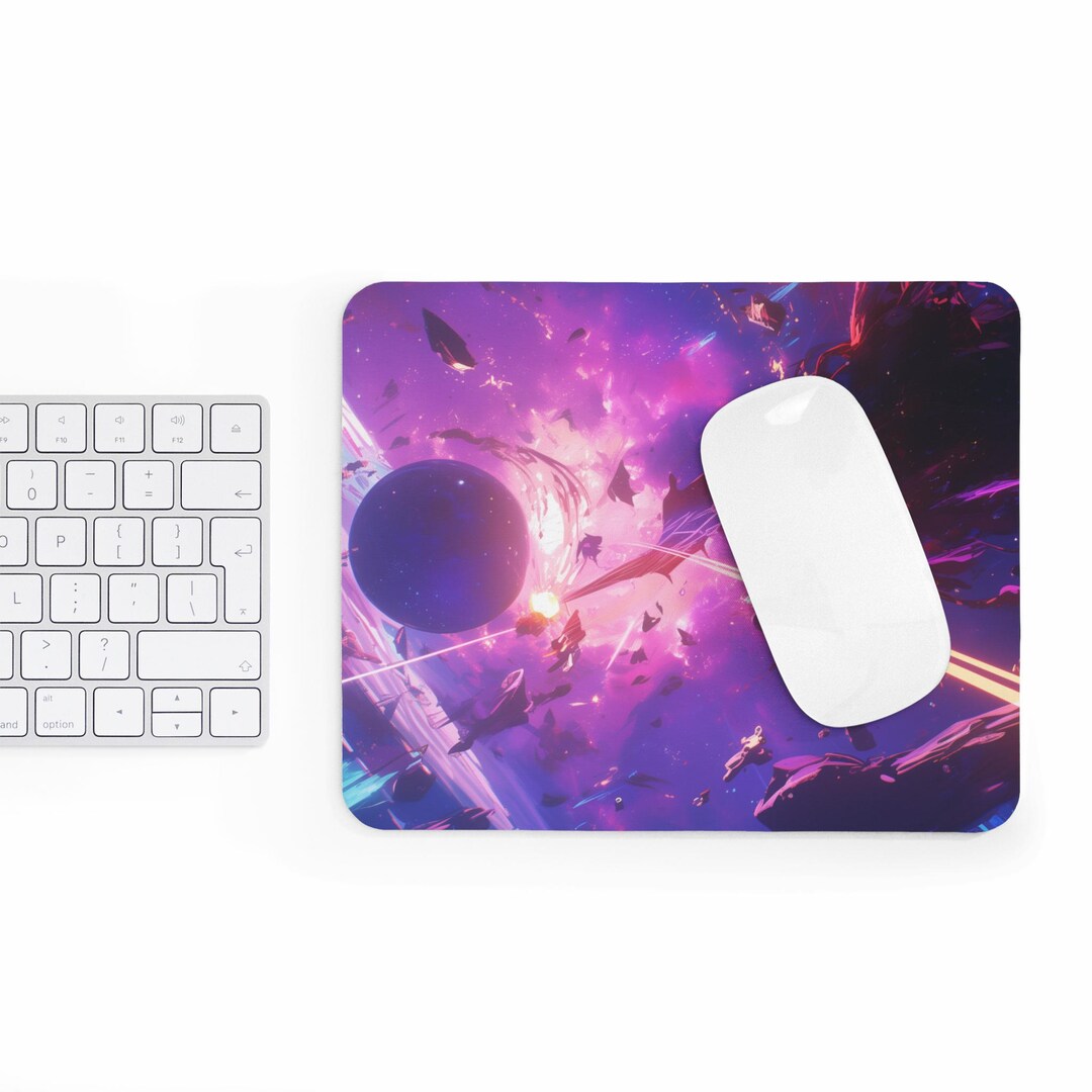 Space War Mouse Pad - Gaming Gift, Galaxy Mouse Mat, Starry Desk Pad ...