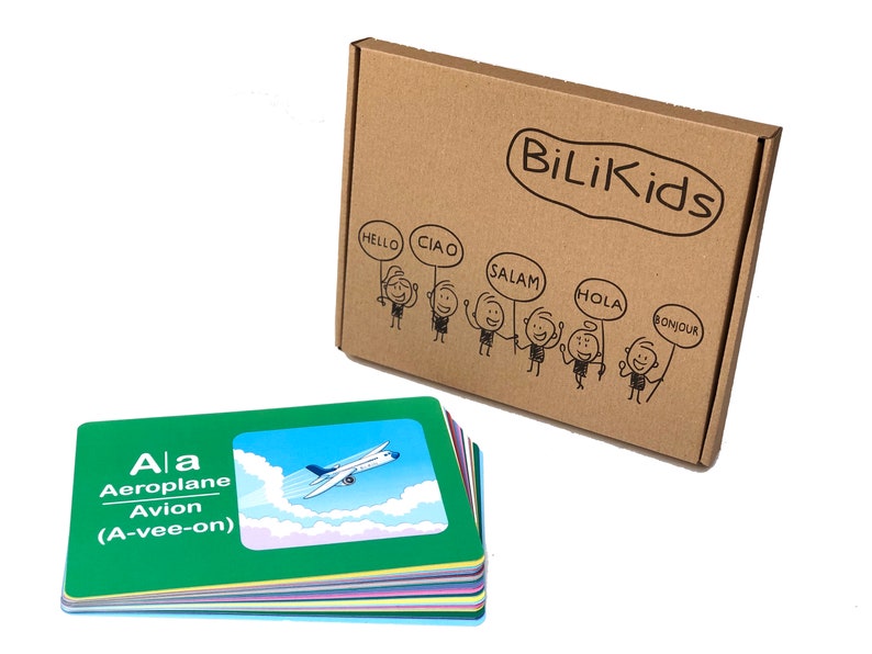 Spanish-english Flashcards/ Alphabet Bi-lingual Flash Cards/ ABC ...