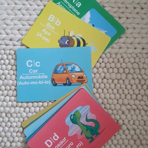 Bilingual Italian/english Flashcards. Alphabet Bi-lingual Flash Cards ...