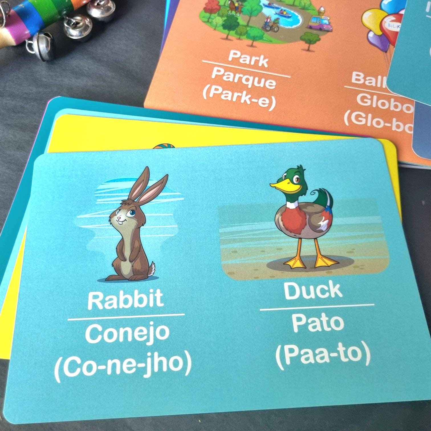 Spanish-english Flashcards/ Alphabet Bi-lingual Flash Cards/ ABC ...