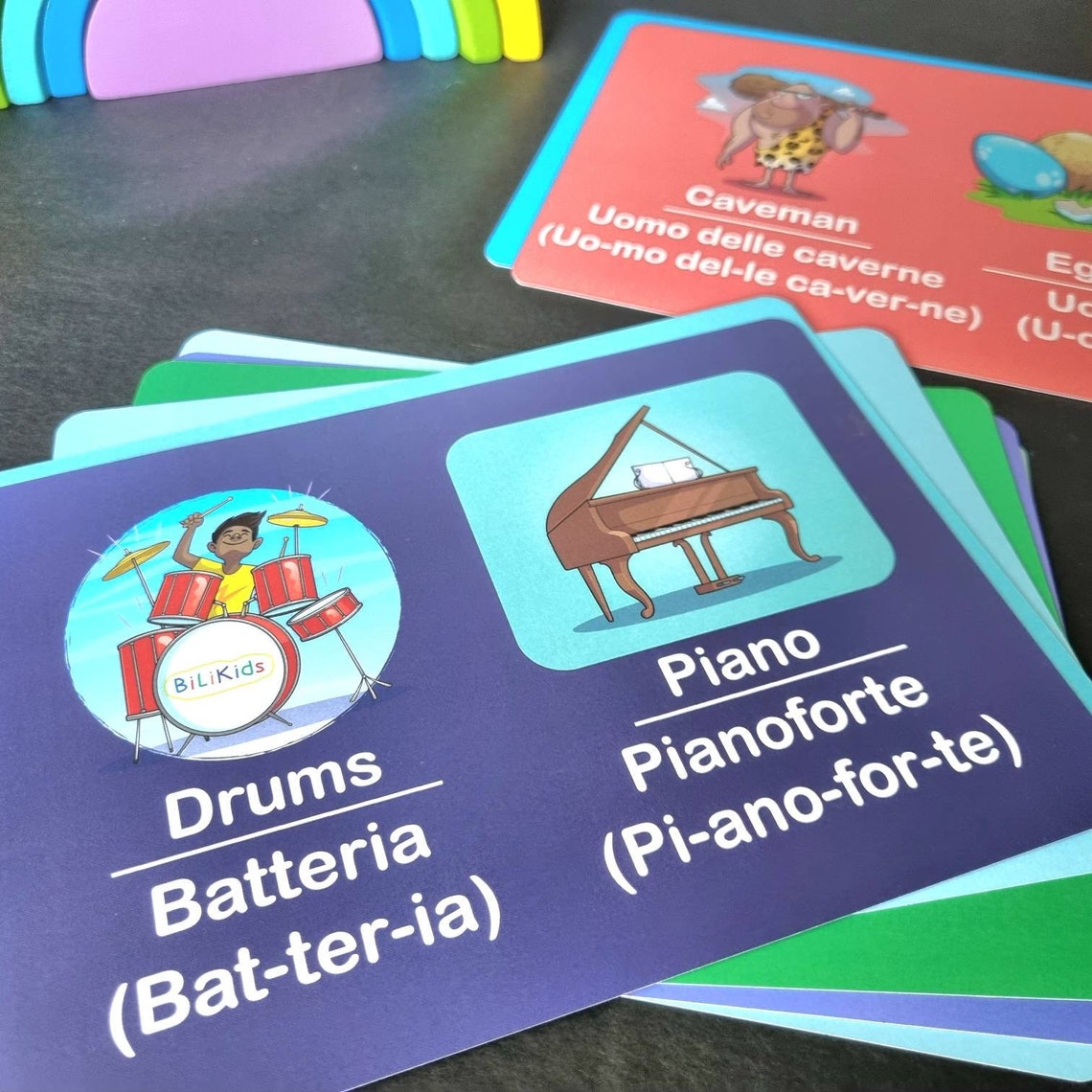 Bilingual Italian/english Flashcards. Alphabet Bi-lingual Flash Cards ...