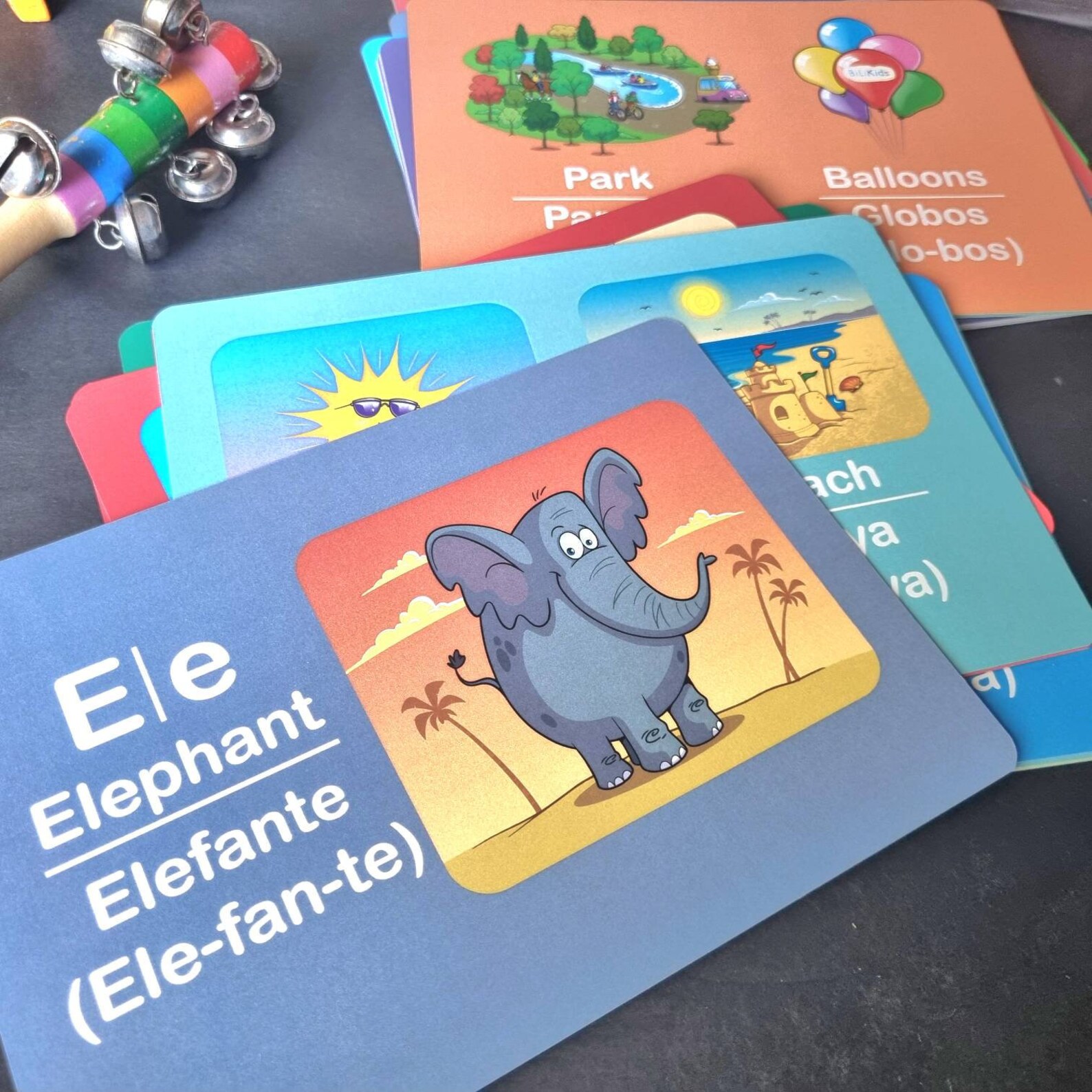 Spanish-english Flashcards/ Alphabet Bi-lingual Flash Cards/ ABC ...