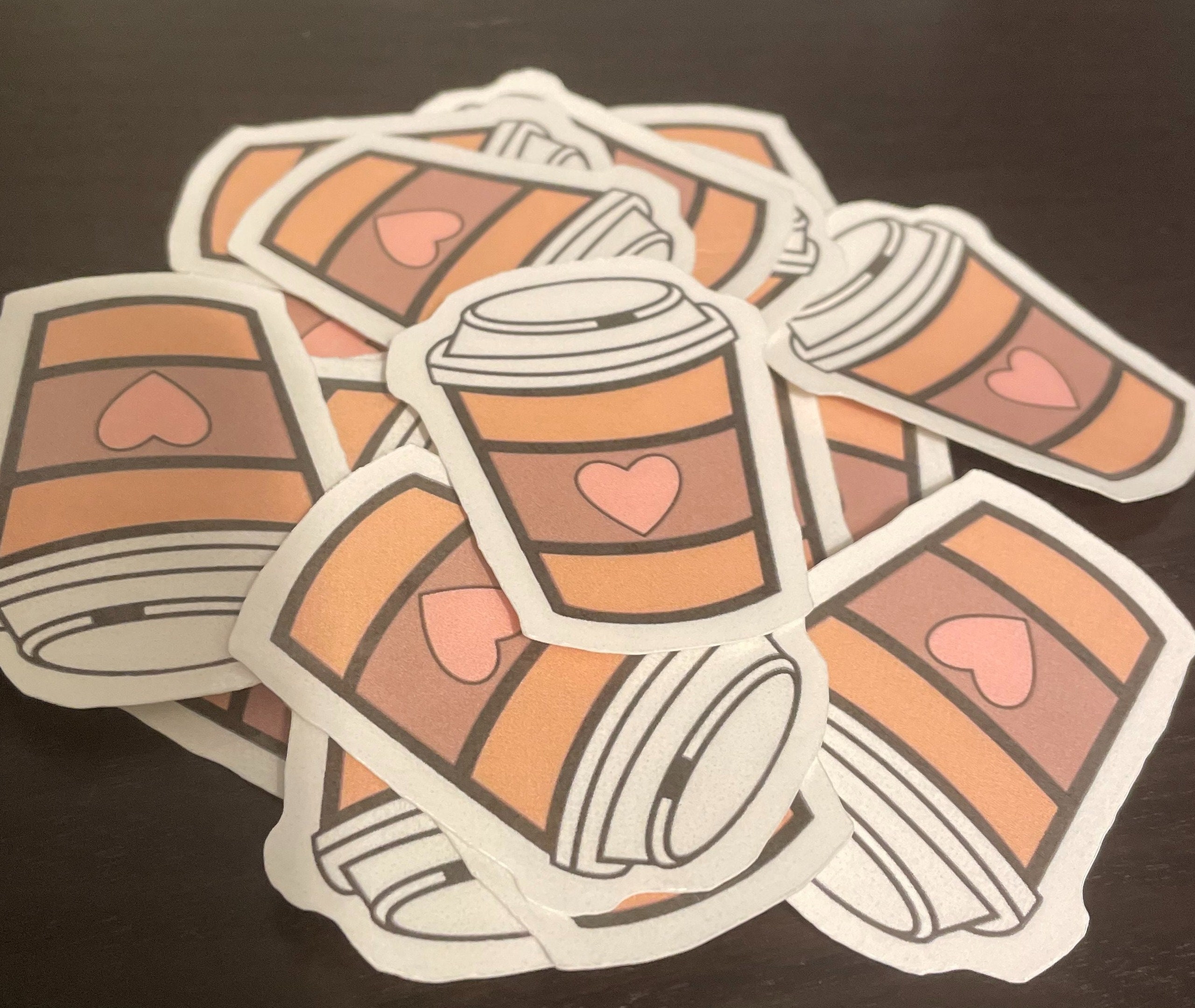 Coffee Cup Sticker | Etsy