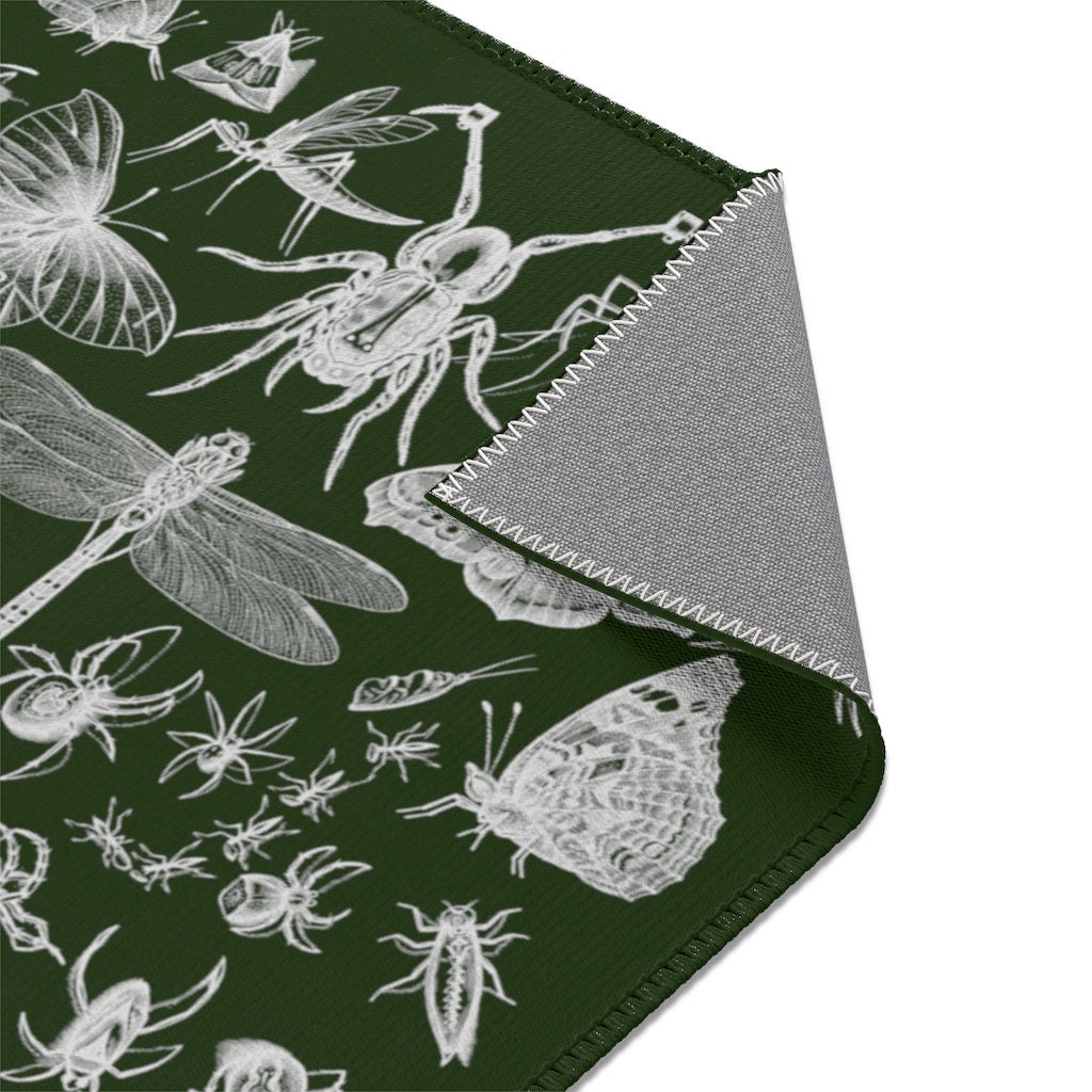 Insects and Moths Rug Forest Witch Butterfly Dragonfly Spider Carpet ...