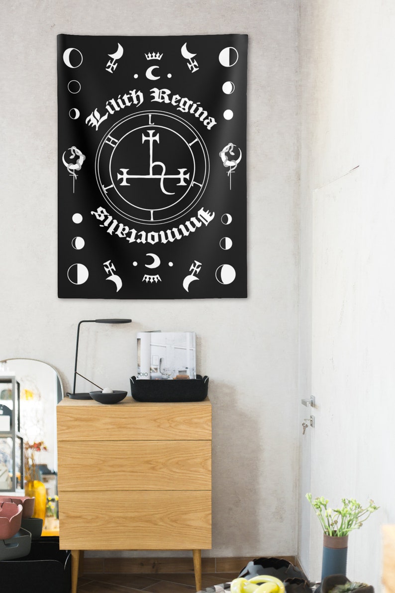 Sigil of Lilith Tapestry Regina Immortalis the Immortal Queen - Etsy