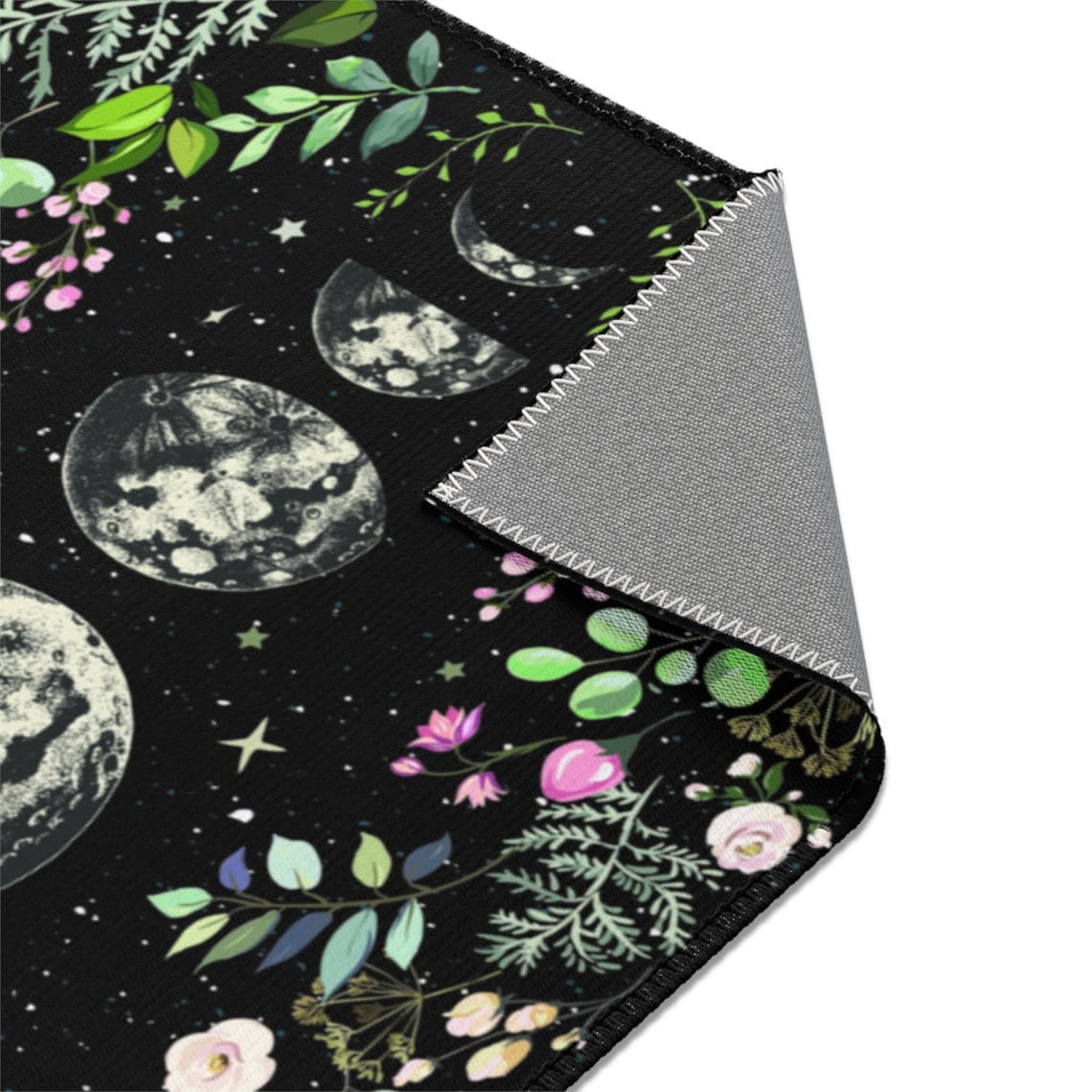 Moonlit Garden Area Rug Moon Carpet Lunar Eclipse Starry Night - Etsy