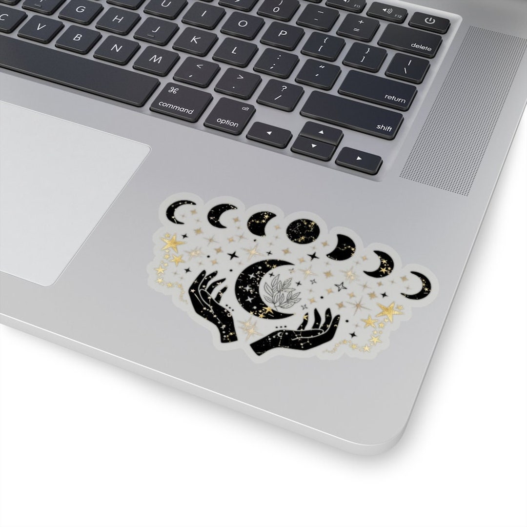 Magic Moon Phases Sticker - Celestial Kiss-cut Sticker - Luna Astrology ...