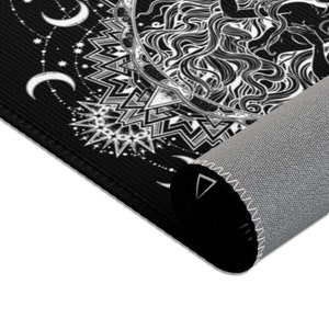 Moon Goddess Area Rug Moon Mandala Floor Mat Gothic Celestial Crescent ...