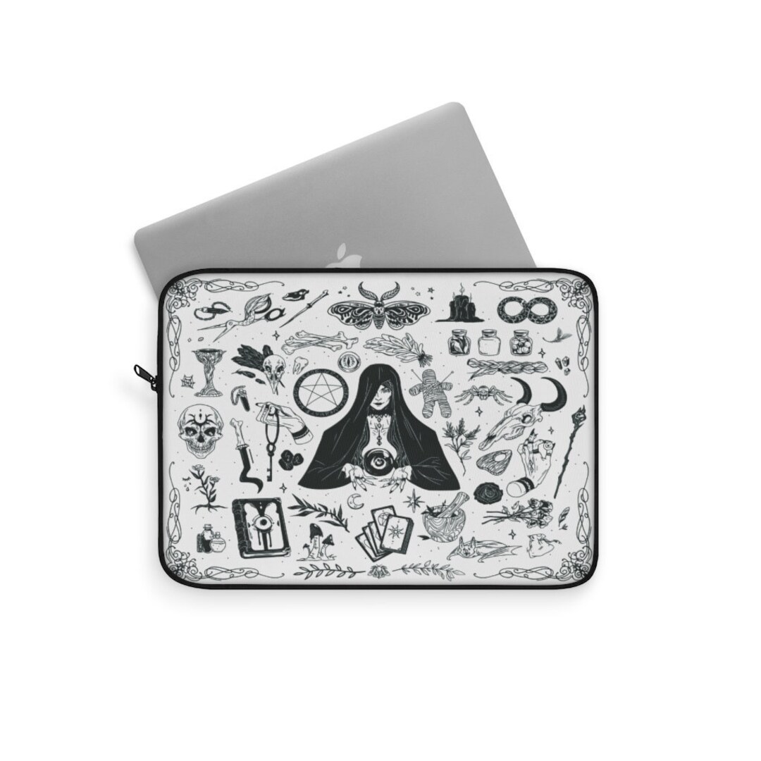Witchy Laptop Sleeve Witchcraft Gothic Laptop MacBook Pro MacBook Air ...