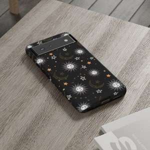 Sun and Moon Phone Case Black Celestial Gothic Bohemian Mystical ...