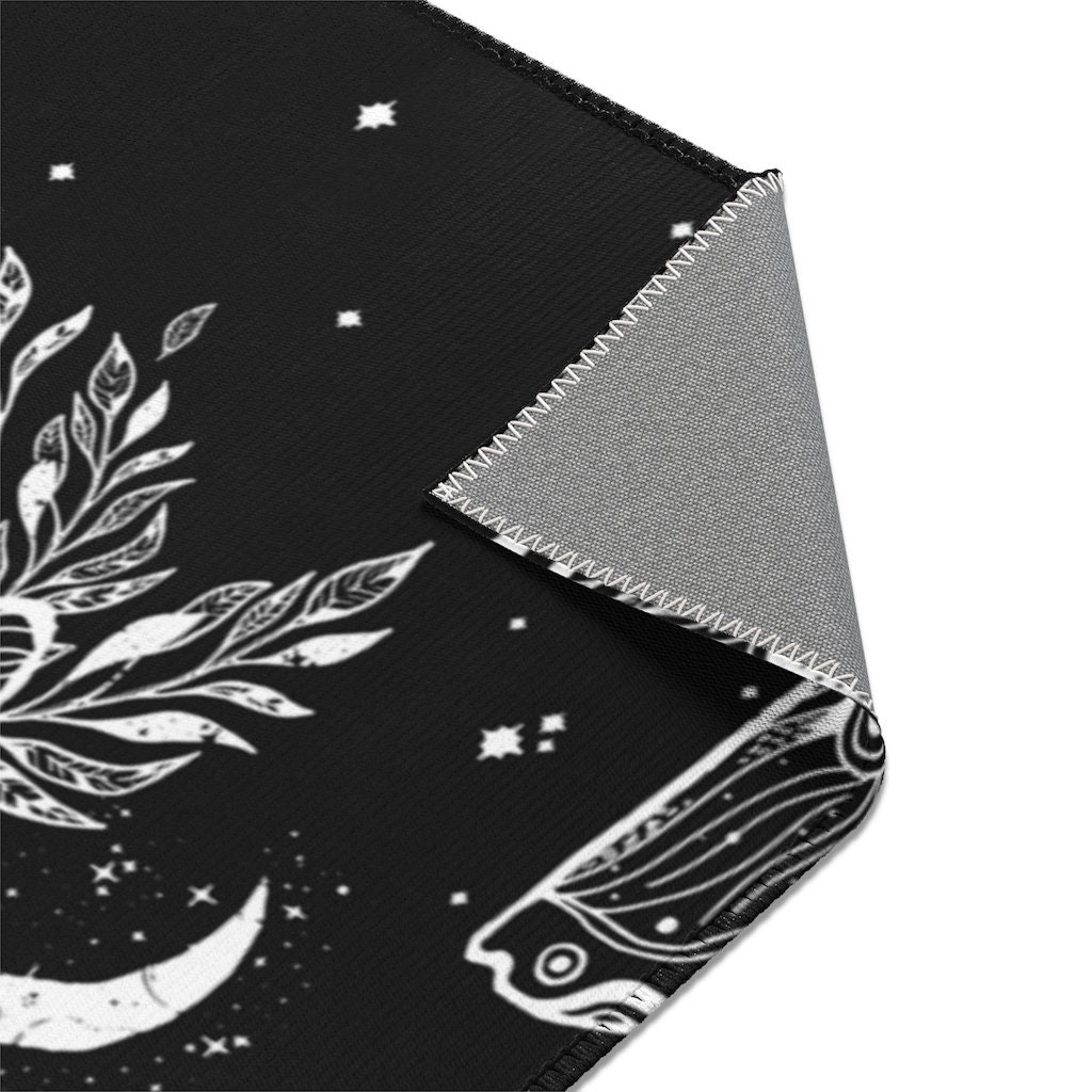 The Moth Rug Starry Night Firefly Area Rug Butterfly Floor Mat | Etsy