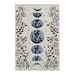 Moonlit Garden Area Rug Moon Carpet Lunar Eclipse Astrology Starry ...