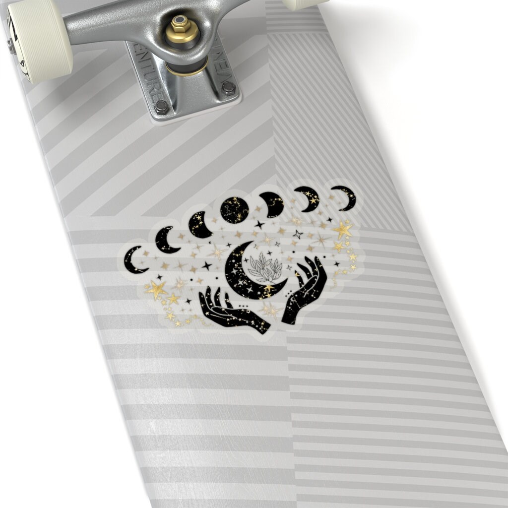 Magic Moon Phases Sticker Celestial Kiss-cut Sticker Luna - Etsy