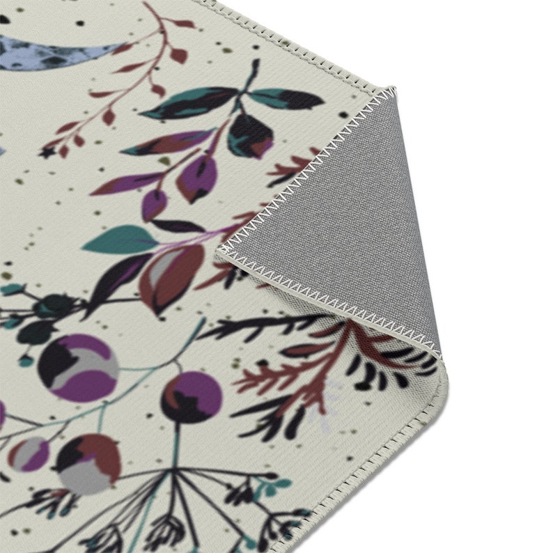 Moonlit Garden Area Rug Moon Carpet Lunar Eclipse Astrology - Etsy