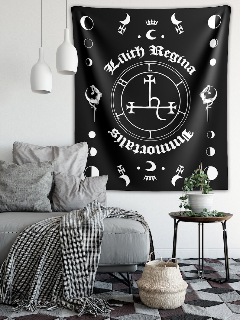 Sigil of Lilith Tapestry Regina Immortalis the Immortal Queen - Etsy