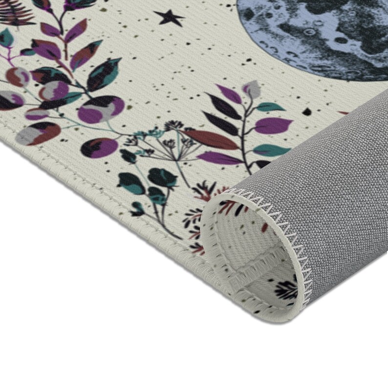 Moonlit Garden Area Rug Moon Carpet Lunar Eclipse Astrology Starry ...