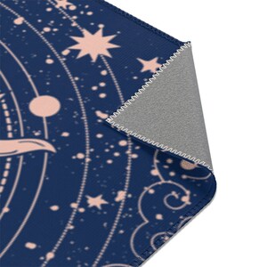 Sun and Moon Area Rug Blue Celestial Skies Floor Mat Clouds Bohemian ...