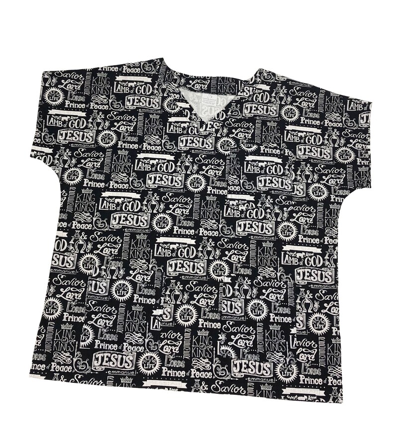 Christian Inspirational Scrub Top With 3-pockets—lamb of God - Etsy