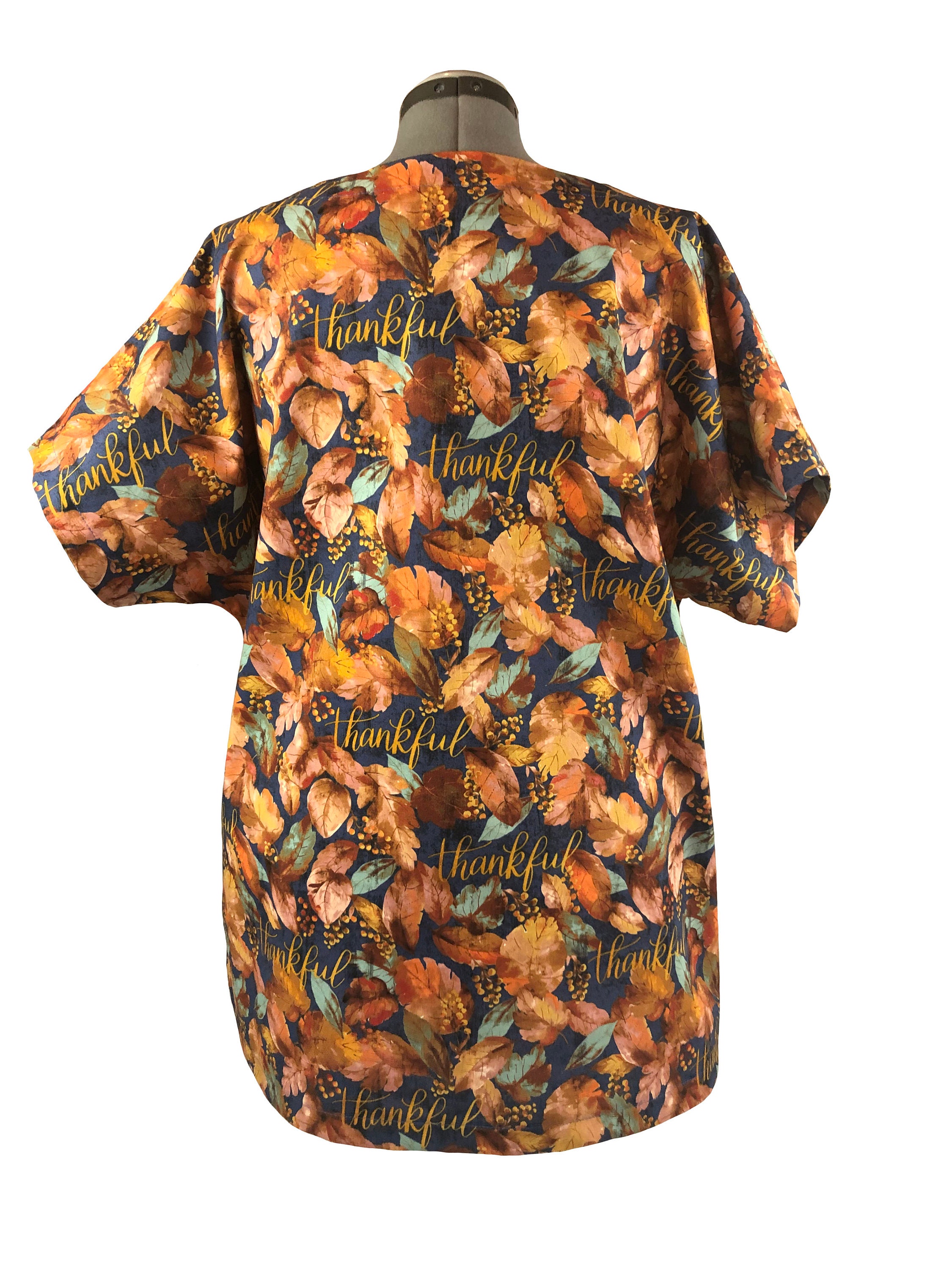 Christian Inspirational Scrub Top With 3-pockets—give Thanks - Etsy