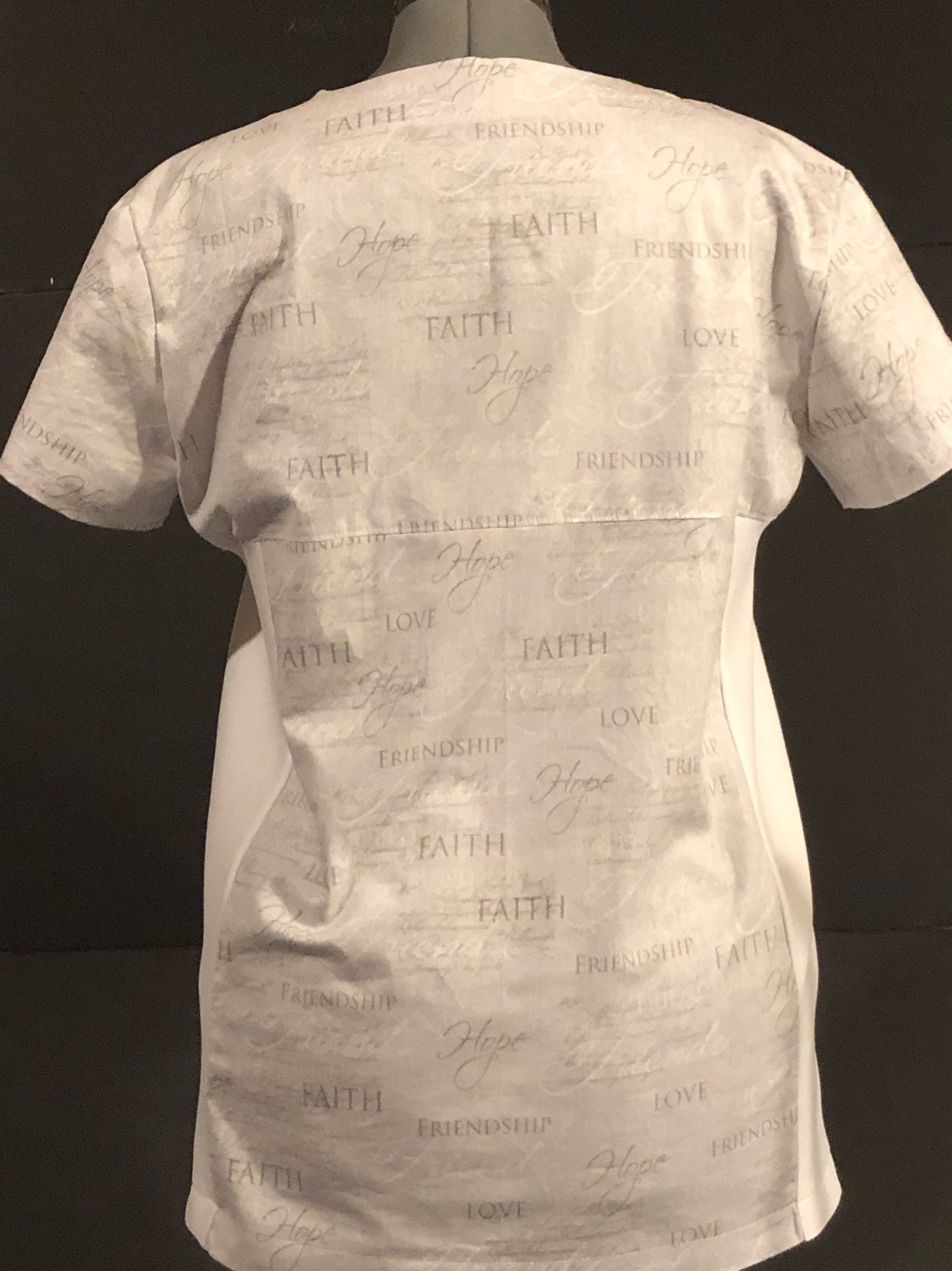 Christian Scrub Top with Inspirational WordsFriendship | Etsy