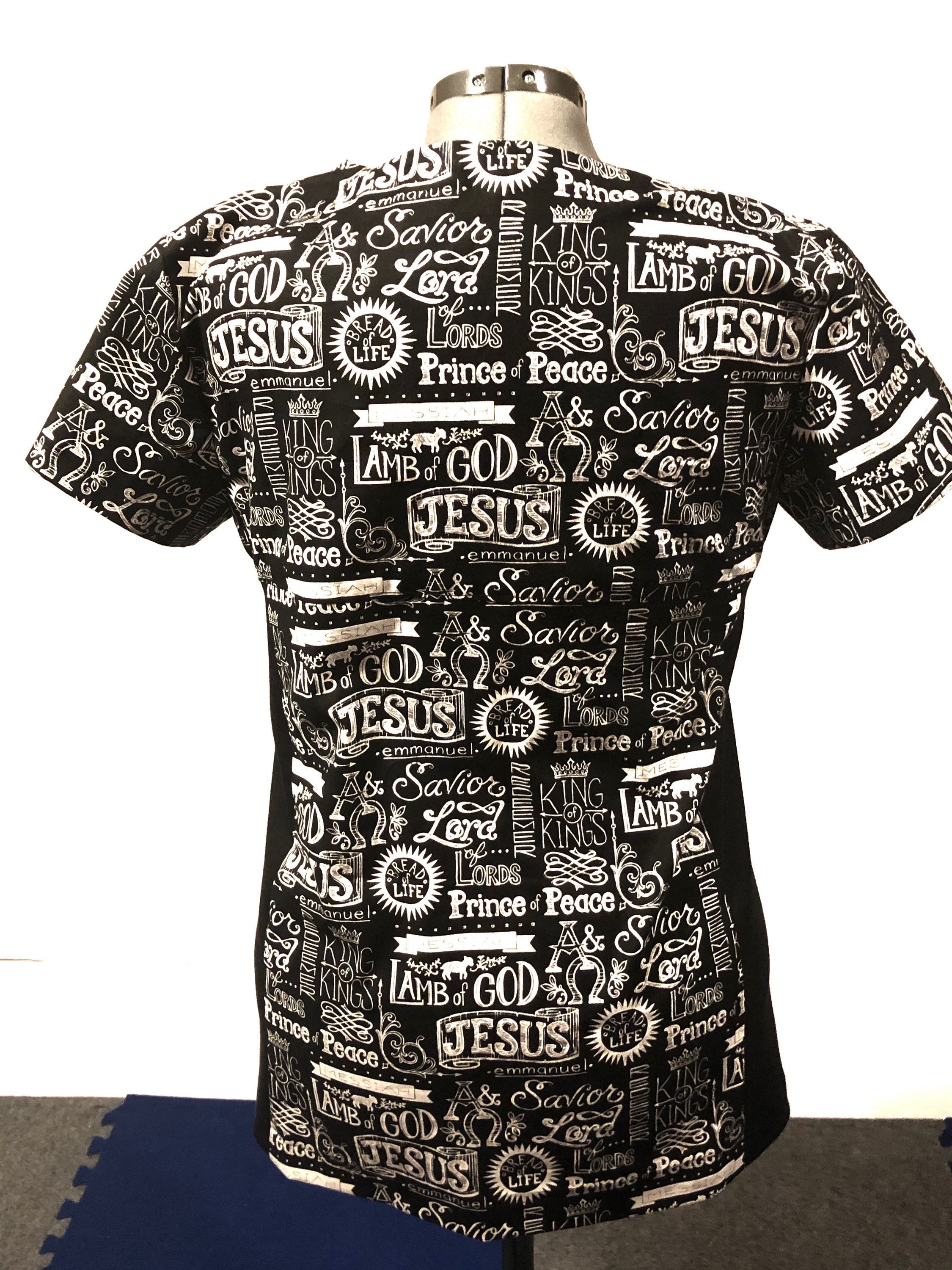 Christian Scrub Top With Inspirational Wordslamb of God - Etsy